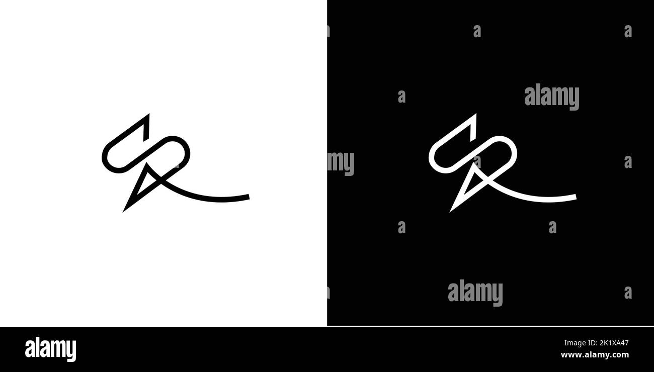 Modern and professional SA letter initials logo design Stock Vector ...