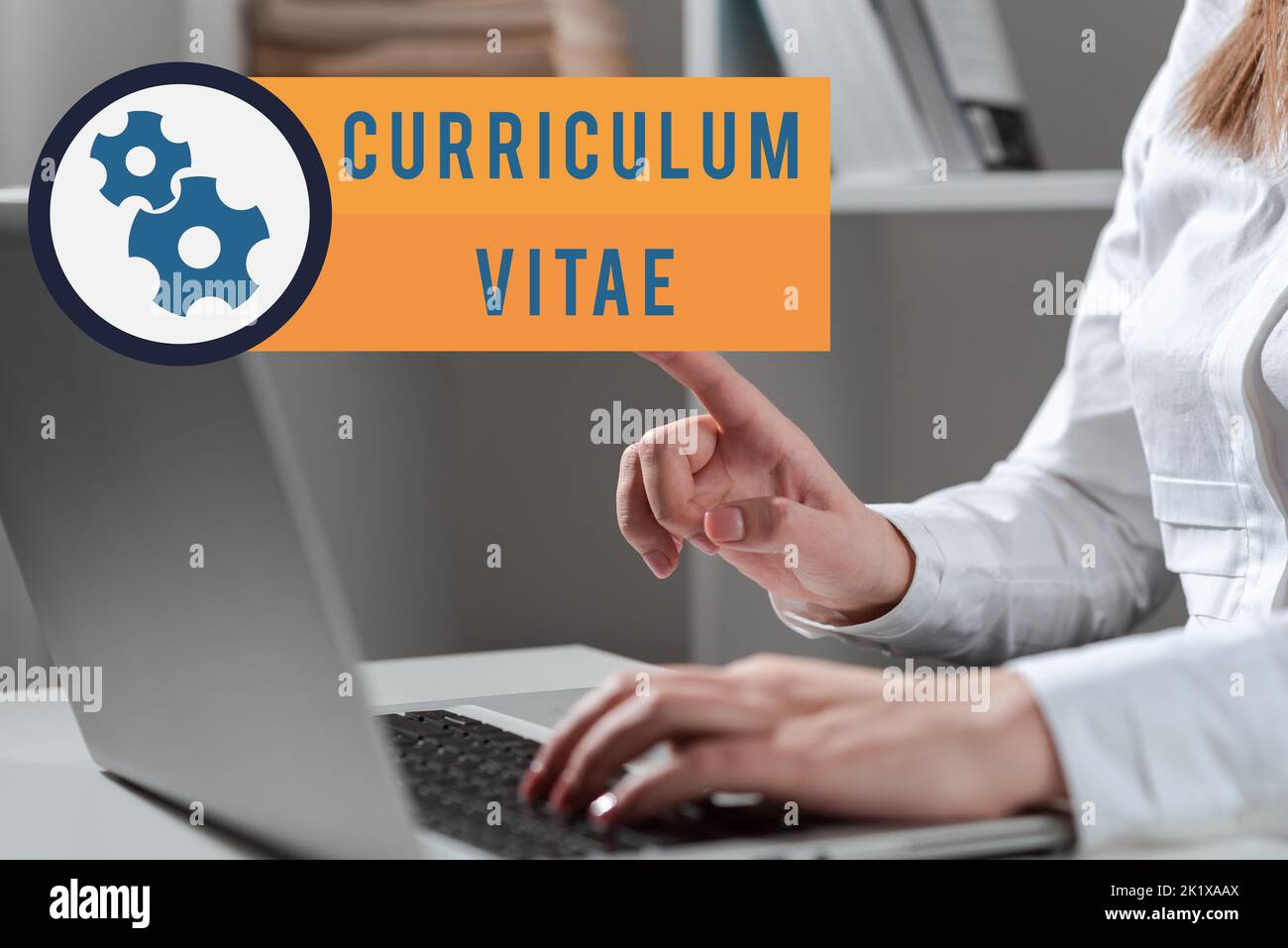 Text sign showing Curriculum Vitaeoverview of person qualifications for ...