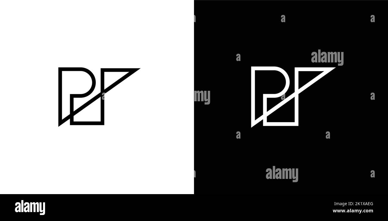 Modern and sophisticated PS letter initials logo design Stock Vector ...