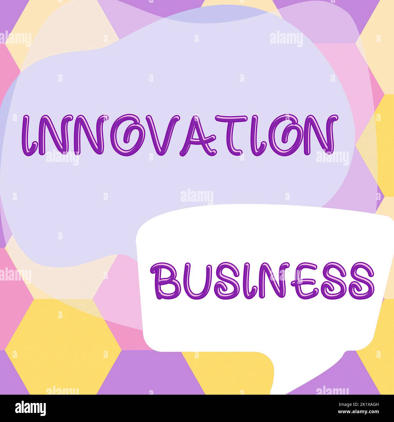 Conceptual caption Innovation Business. Business overview Introduce New ...