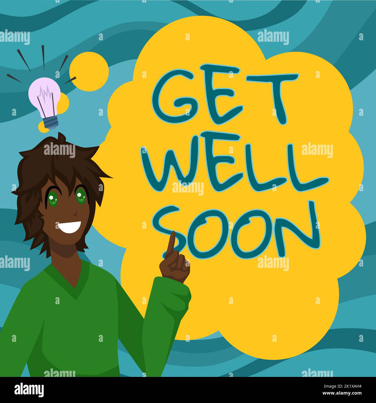 Sign displaying Get Well Soon. Word Written on Wishing you have better ...