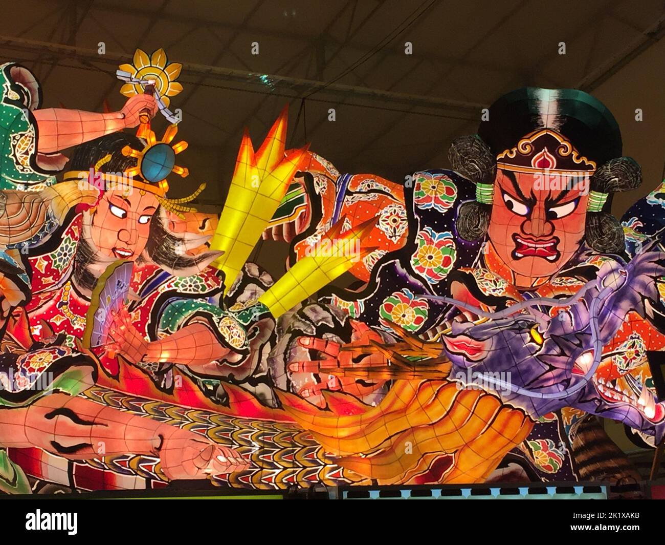Colourful floats at Aomori Nebuta festival Stock Photo - Alamy