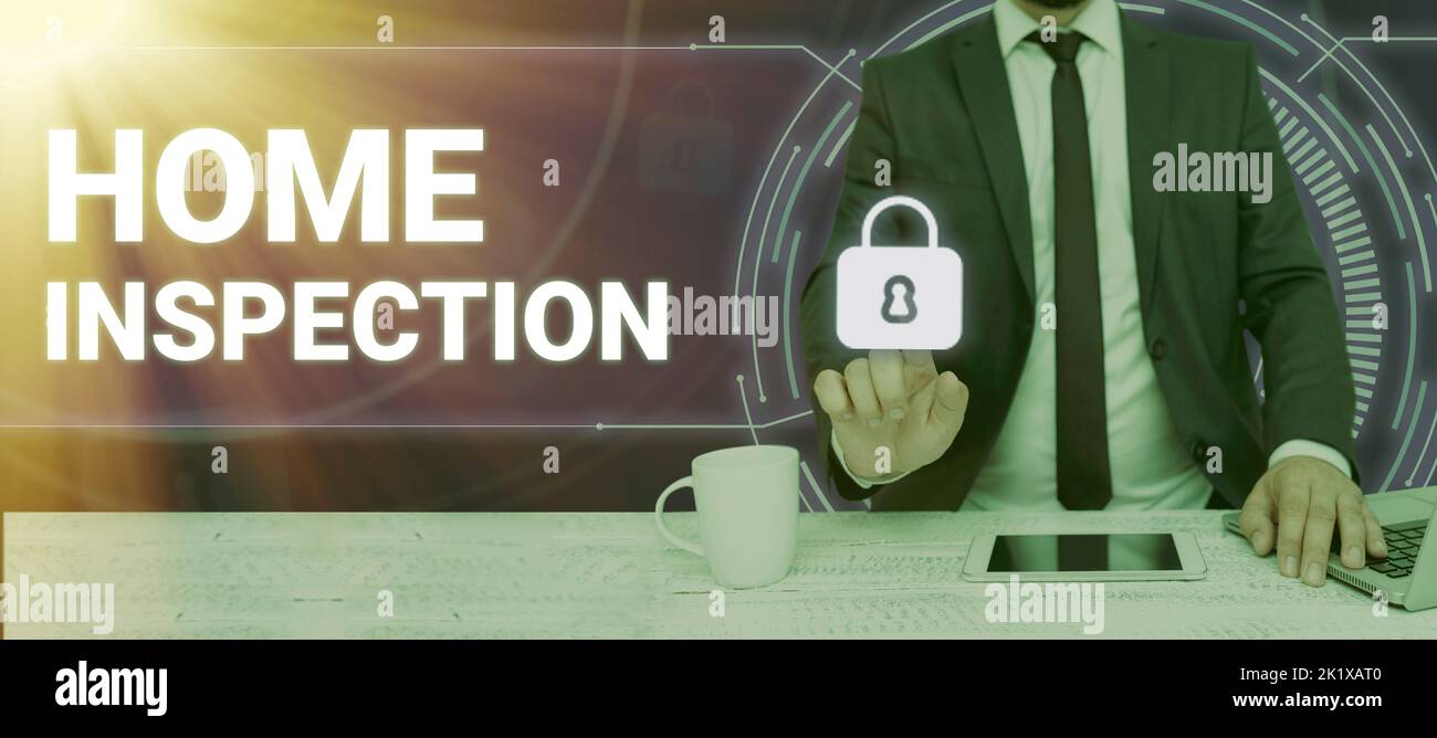 Conceptual caption Home InspectionExamination of the condition of a ...