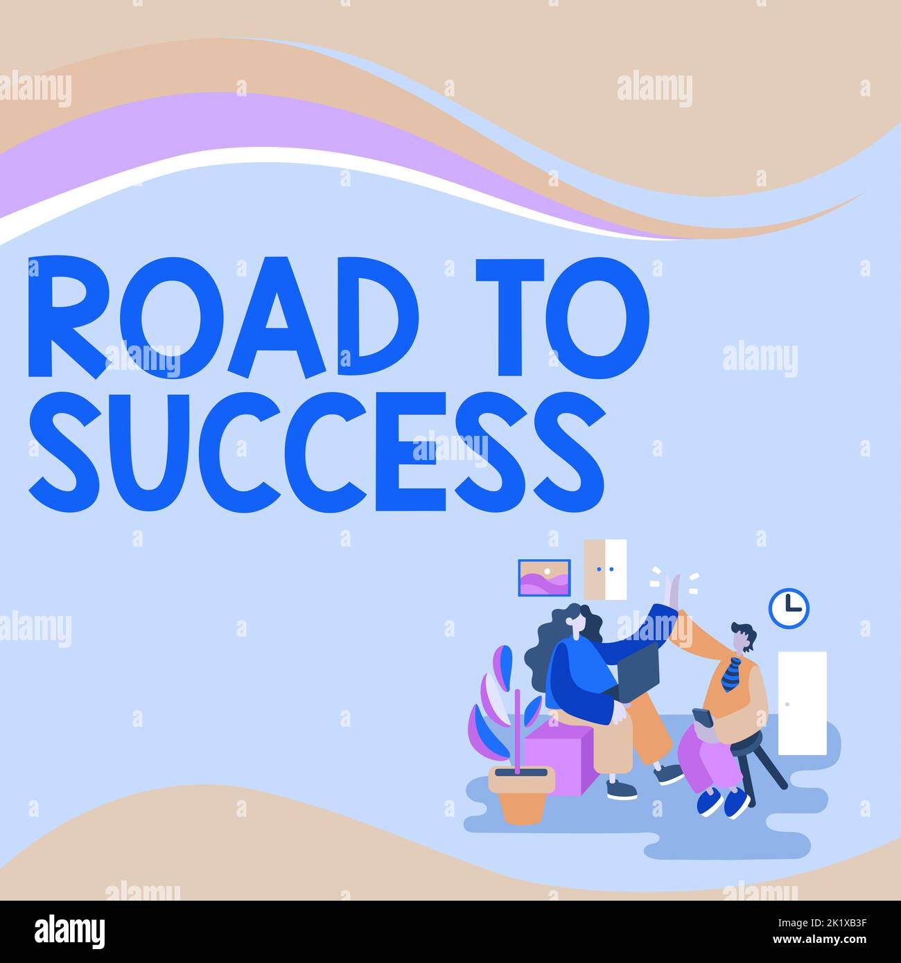Text showing inspiration Road To Successstudying really hard Improve ...