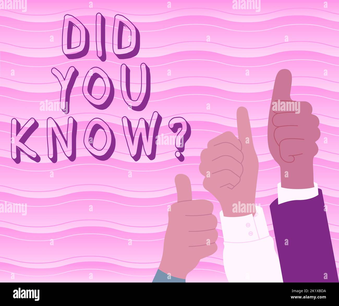 Text sign showing Did You Know. Conceptual photo Knowing the next move ...