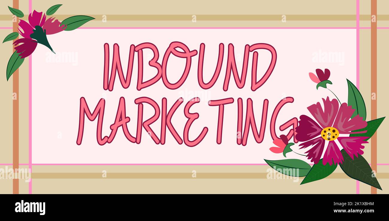 Conceptual Caption Inbound Marketingprocess Of Attracting The Attention Of Customers Conceptual