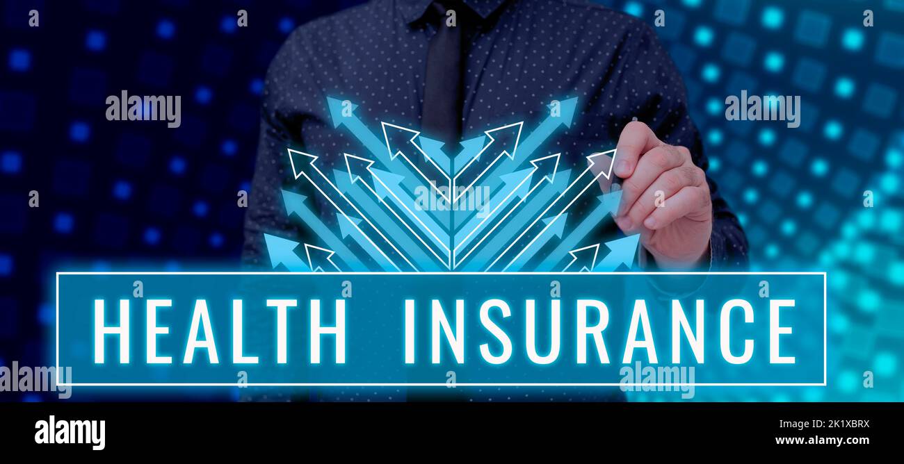 Conceptual display Health Insurancecoverage that pays for medical and ...