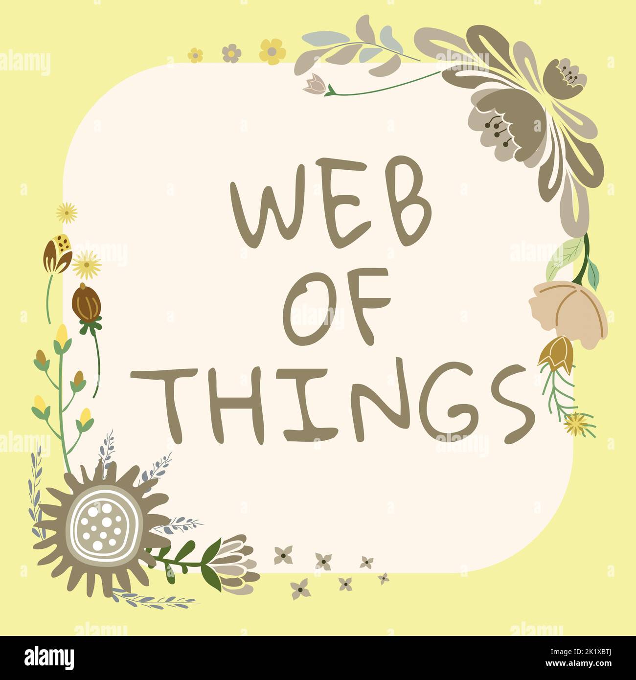 Text sign showing Web Of Things. Business approach Internet technology ...