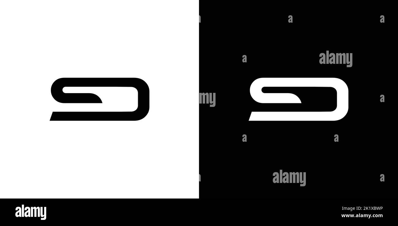 Modern and strong letter SD initials logo design 2 Stock Vector Image ...