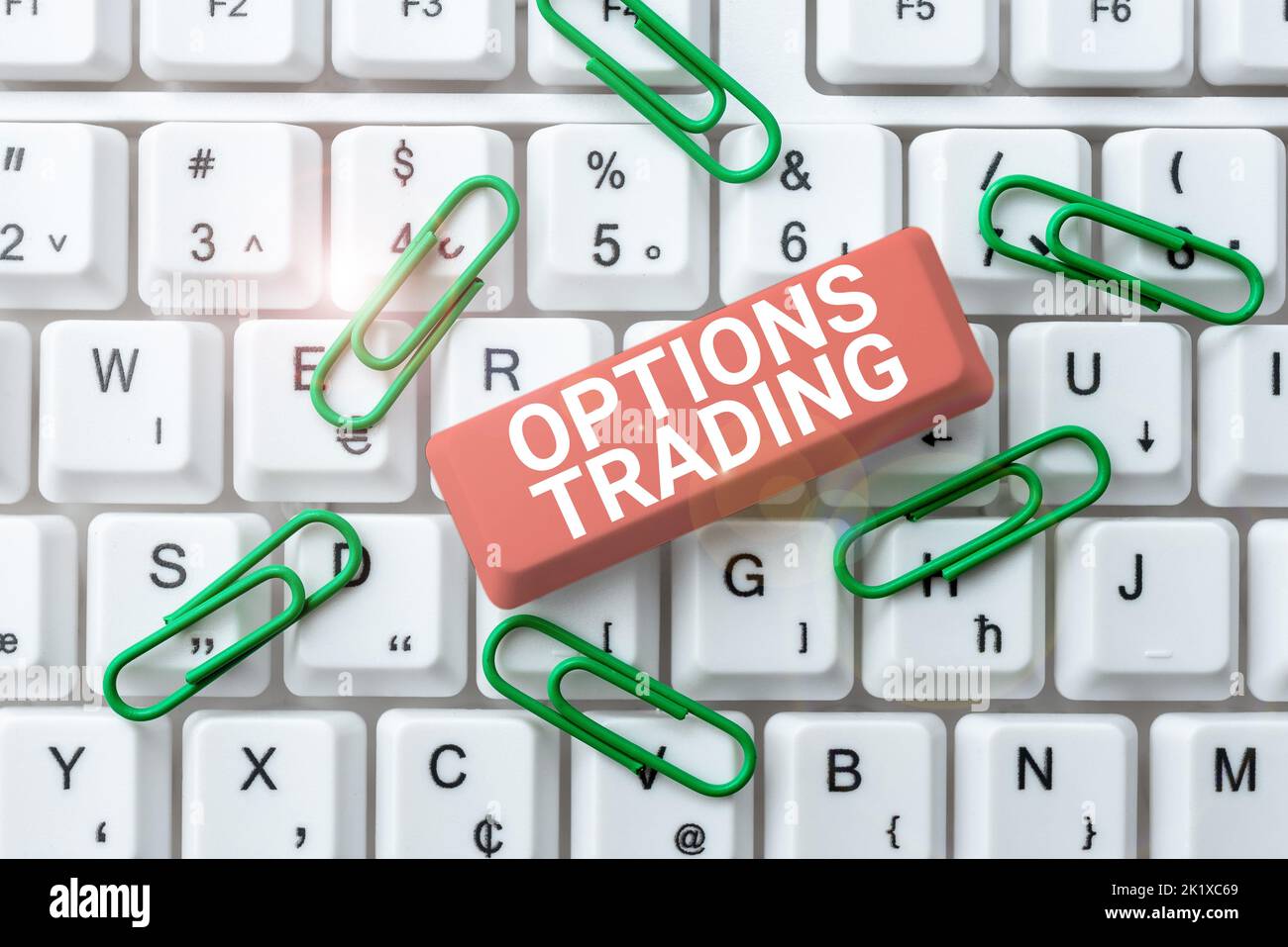 Writing displaying text Options TradingDifferent options to make goods ...