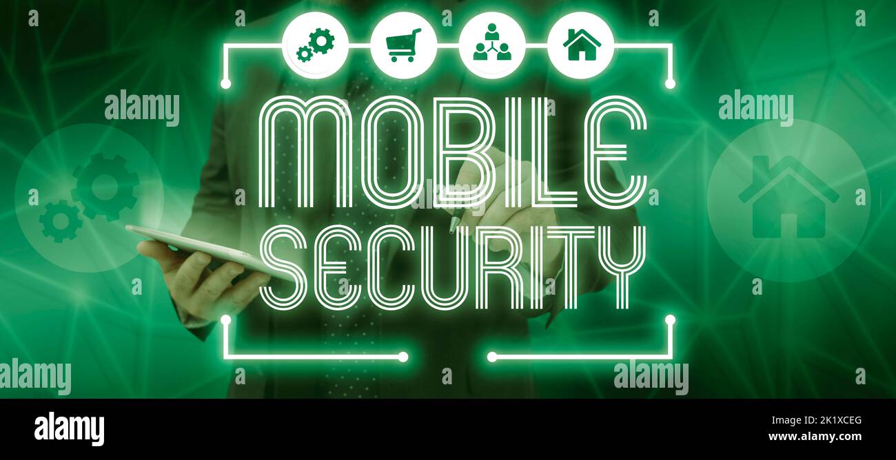 Conceptual display Mobile SecurityProtection of mobile phone from ...