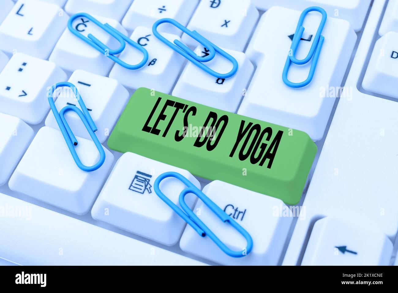 Conceptual caption Let S Is Do Yoga. Business concept Right moment for ...