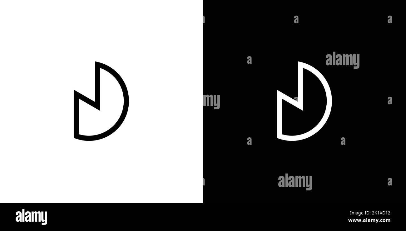 Modern and unique ND letter initials logo design Stock Vector Image ...