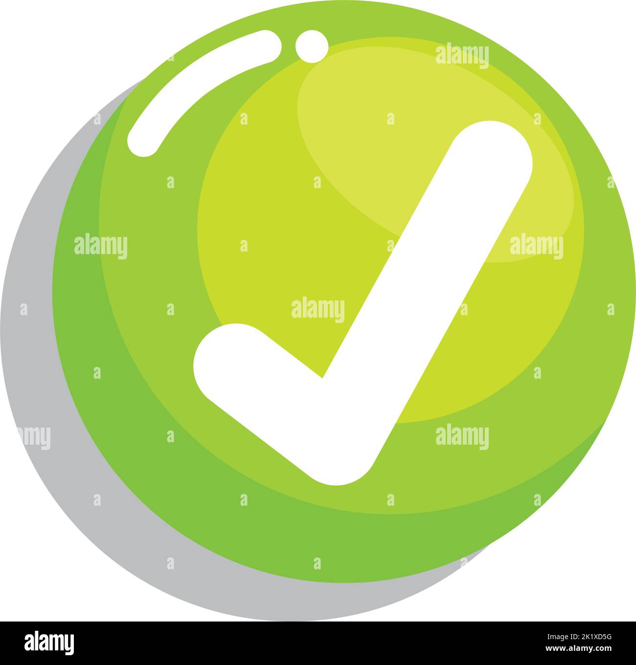 green check symbol button Stock Vector Image & Art - Alamy