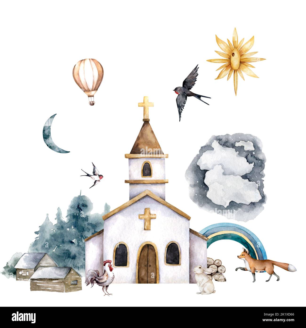 Forest chapel Cut Out Stock Images & Pictures - Alamy