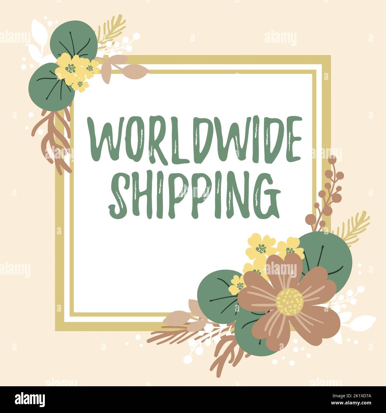 Conceptual display Worldwide ShippingSea Freight Delivery of Goods ...