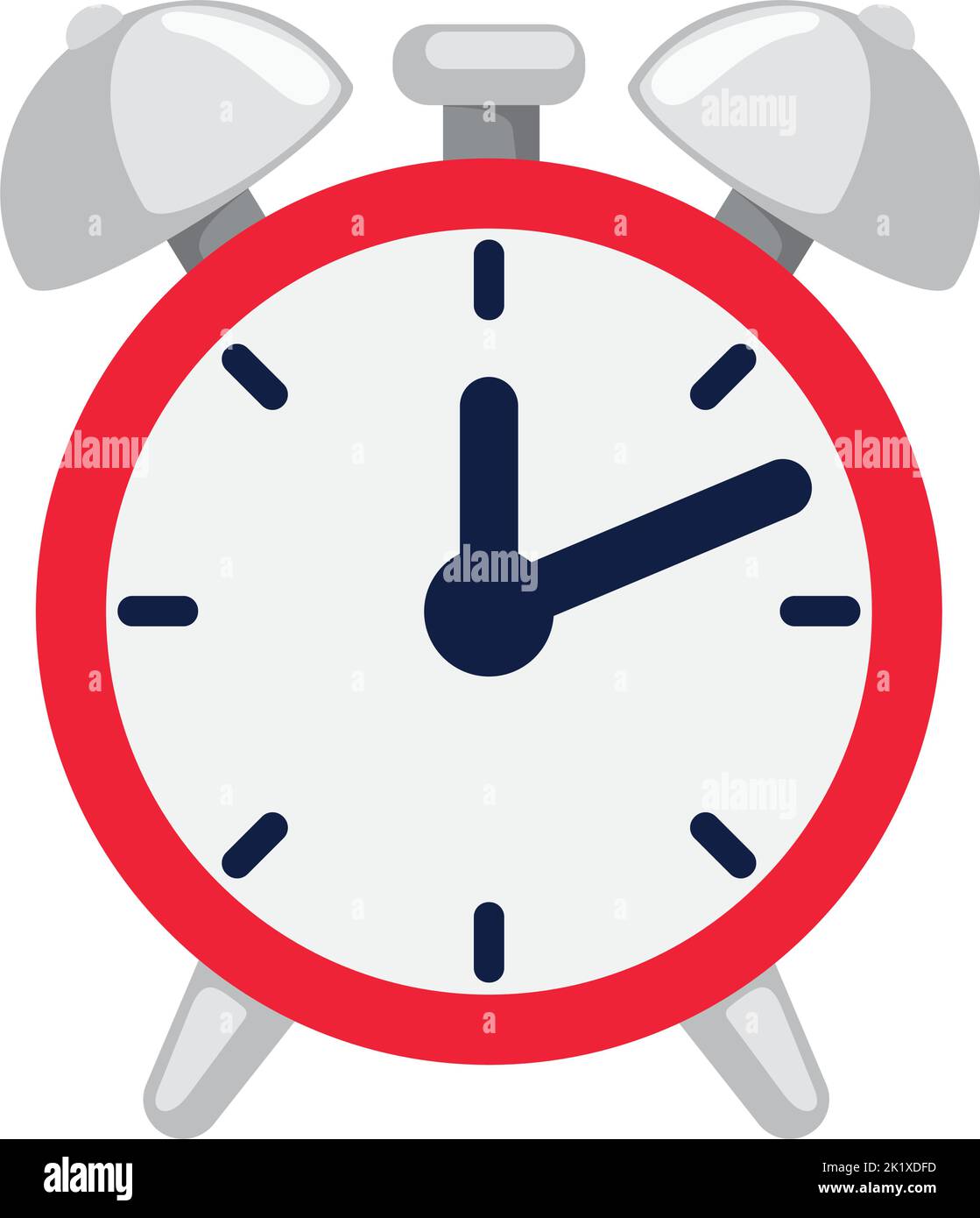 red alarm clock Stock Vector Image & Art - Alamy