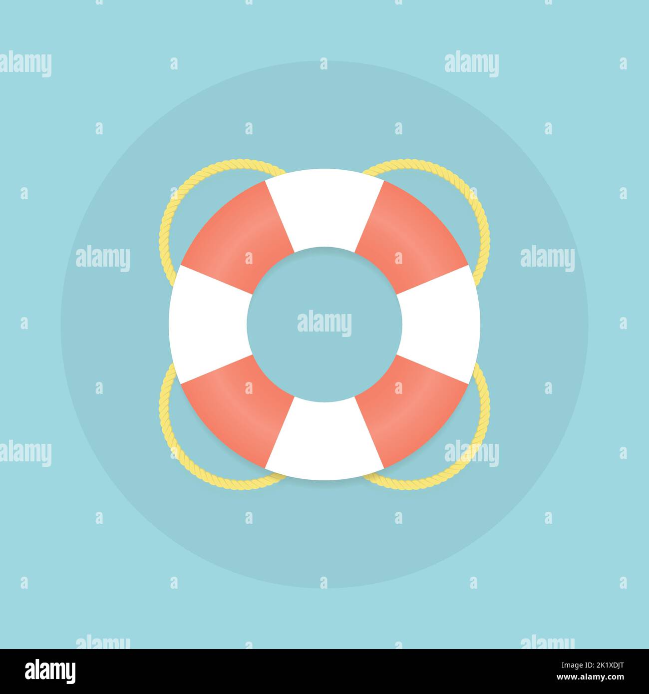 Lifebuoy vector flat illustration Stock Vector Image & Art - Alamy