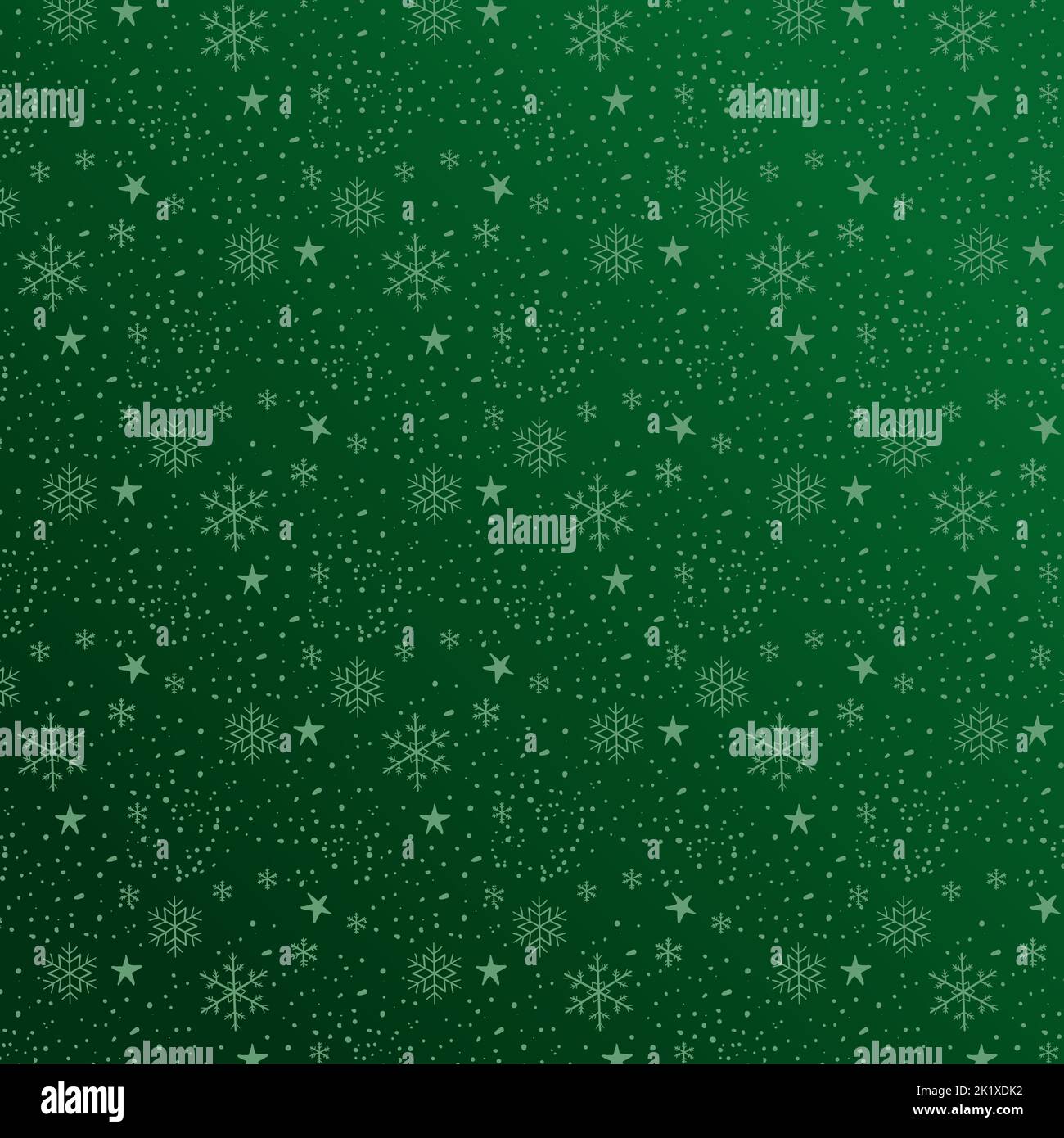 Christmas green snowflake background. Vector illustration Stock Vector ...