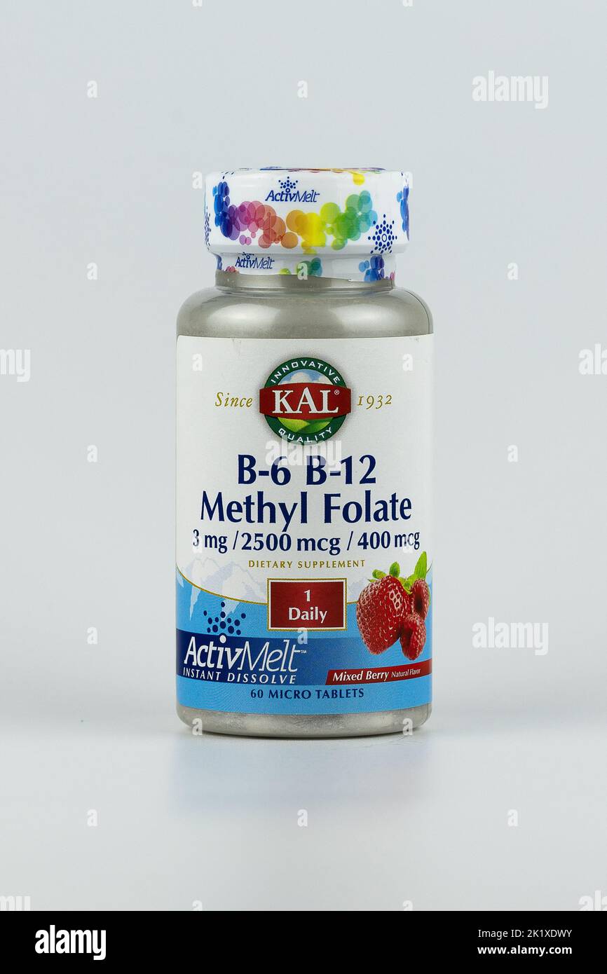 vitamin b-6 vitamin b-12 methyl folate editorial. dietary supplement in ...