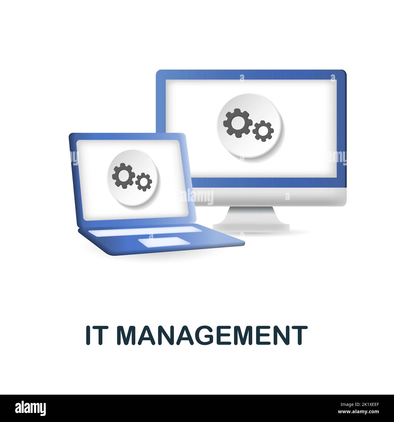 It Management icon. 3d illustration from company management collection ...