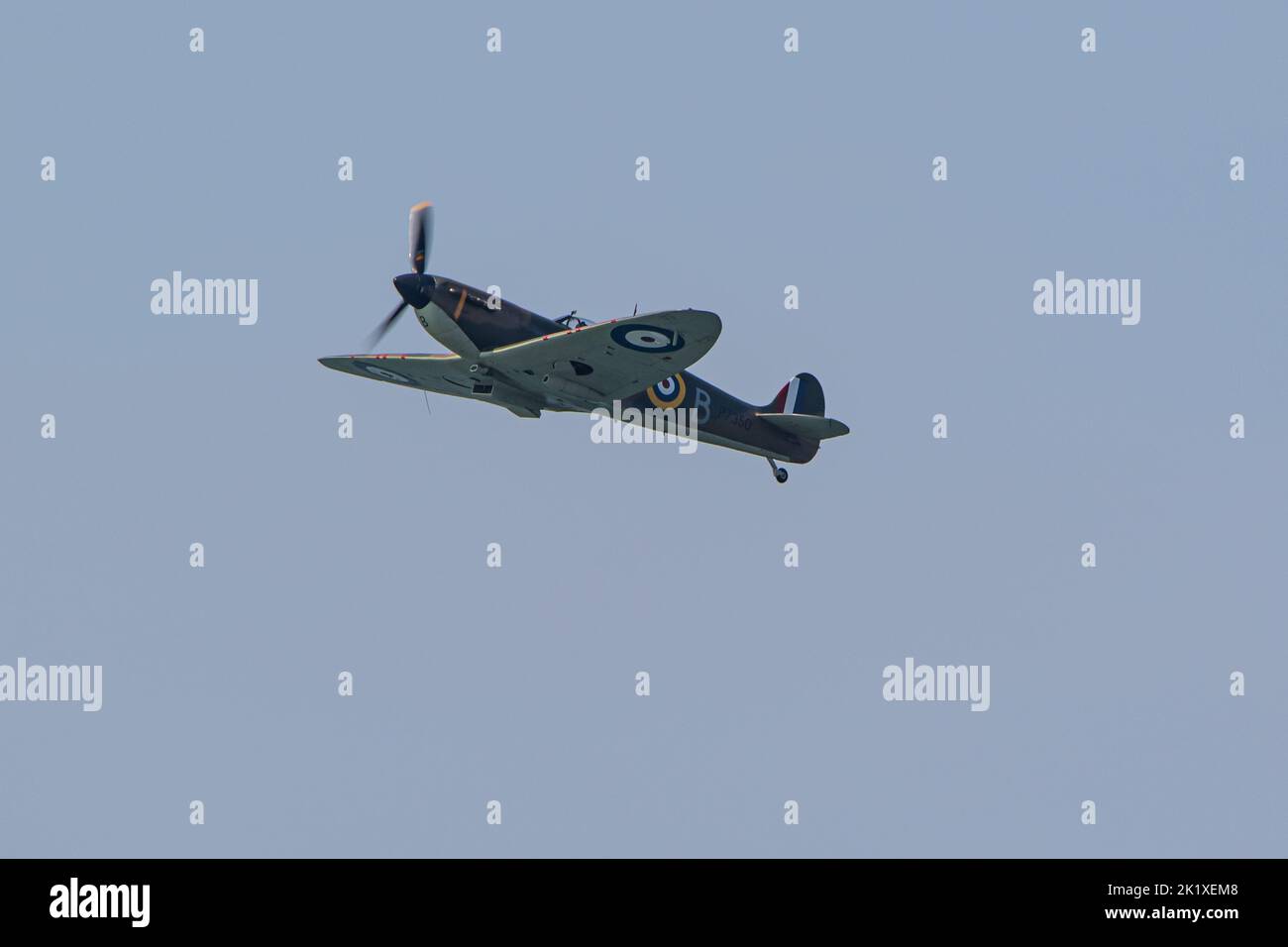 RAF Battle of Britain Memorial Flight Spitfire displaying at Blackpool ...