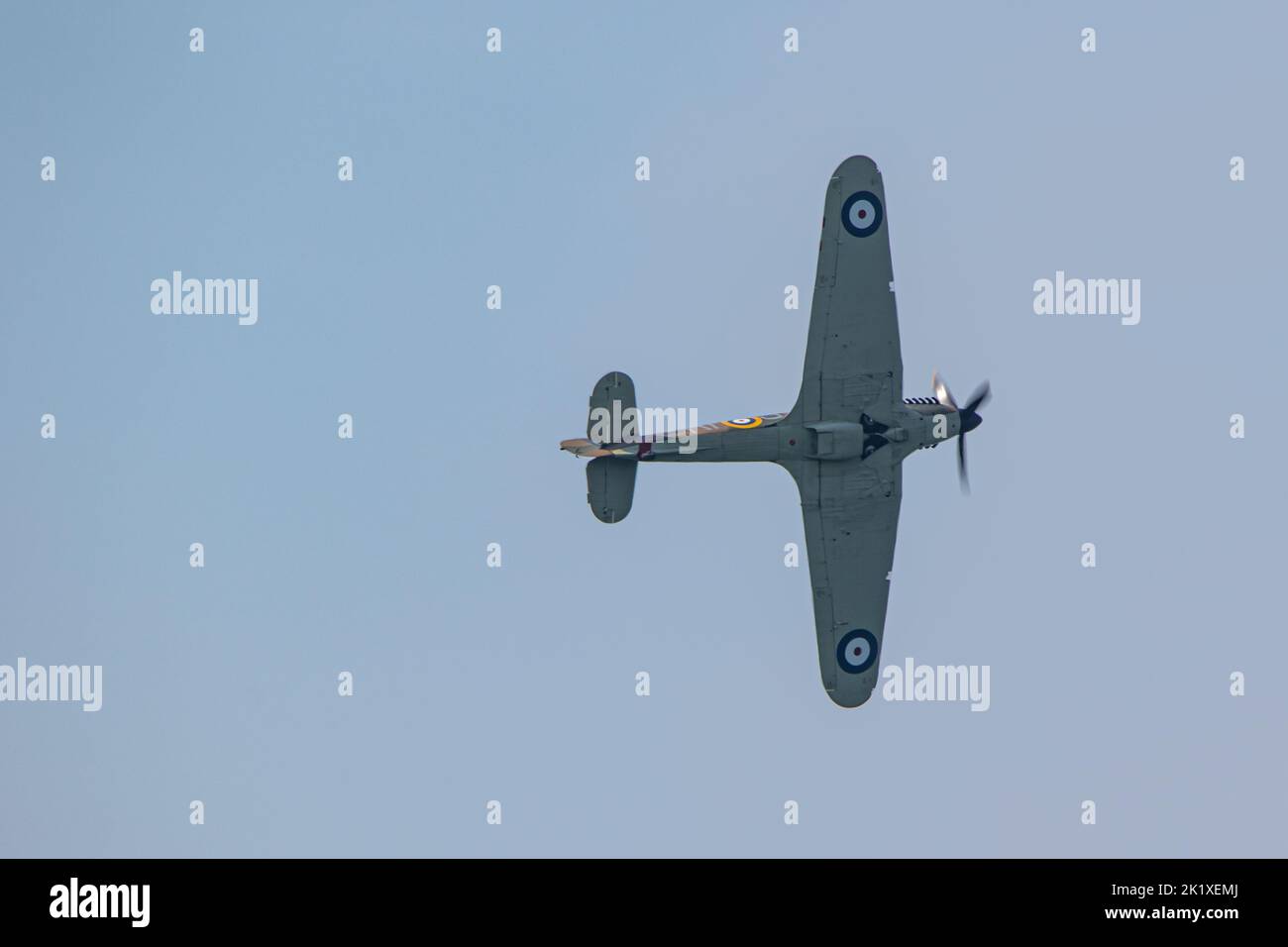 RAF Battle of Britain Memorial Flight Hurricane displaying at Blackpool ...