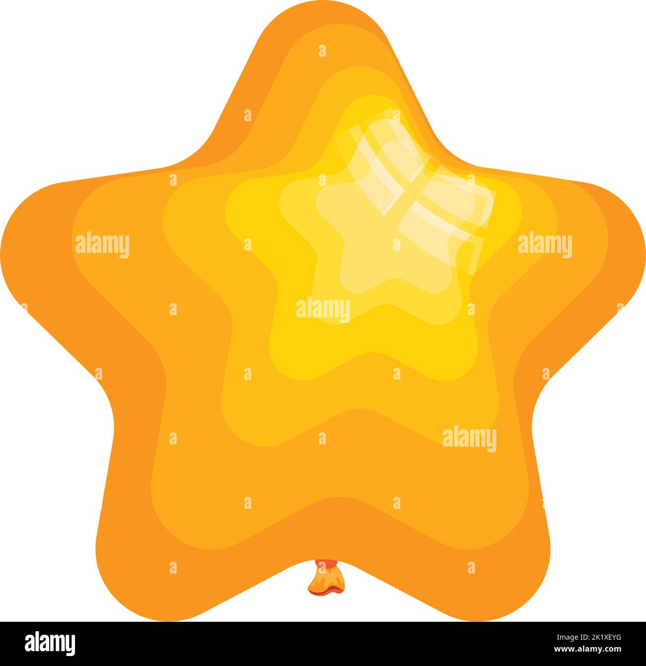 yellow star balloon helium floating Stock Vector Image & Art - Alamy