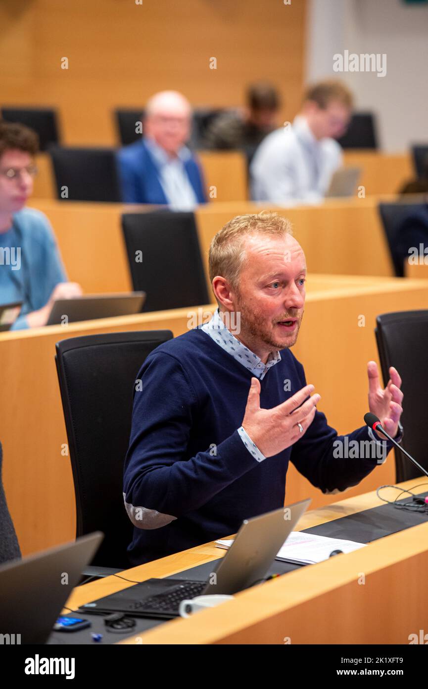 PS' Herve Rigot is seen at a session of the chamber commission for ...