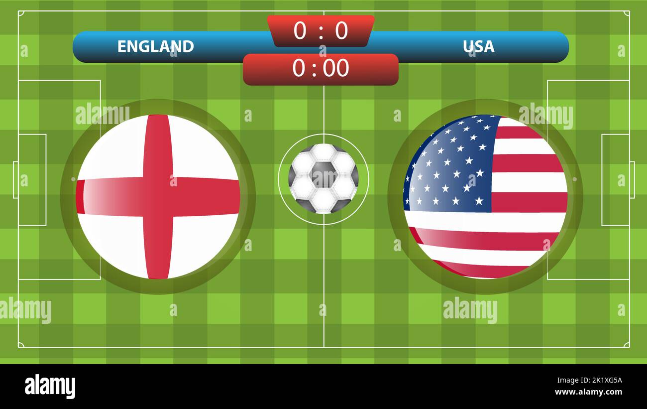 Announcement of the match between the England vs USA as part of the ...