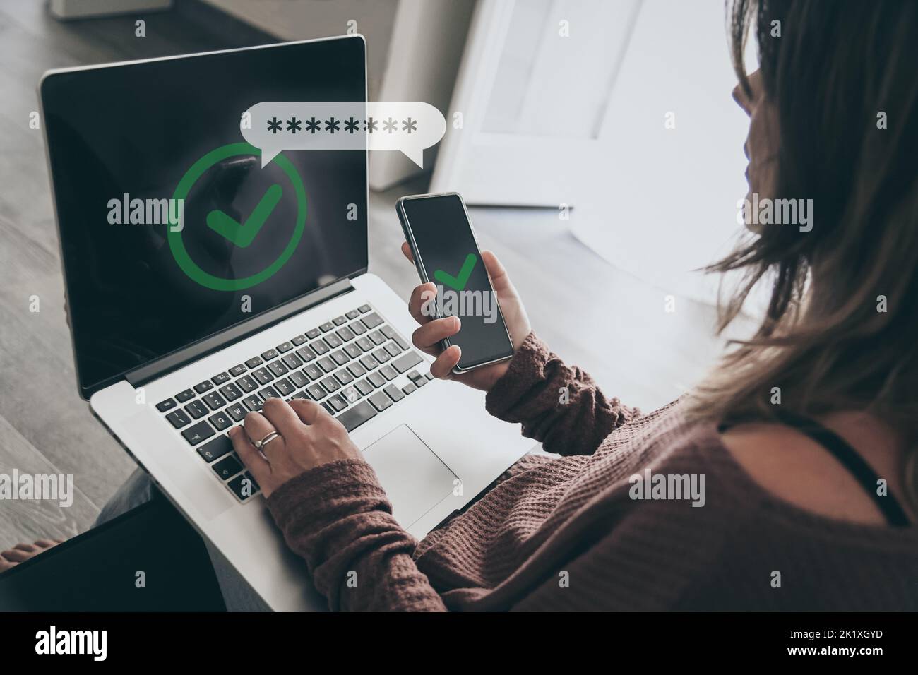 Two Factor Authentication Ensure Protection Identification Concept
