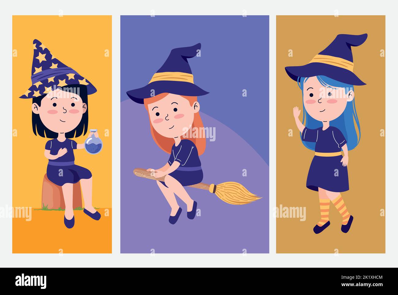 Three witches Stock Vector Images - Alamy