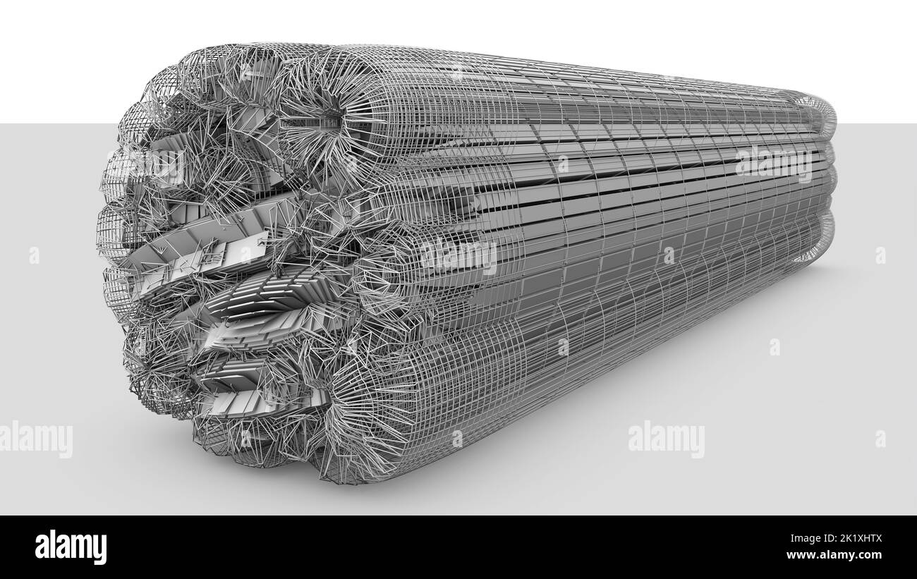 A 3D Illustration of reinforced concrete which is a popular building ...