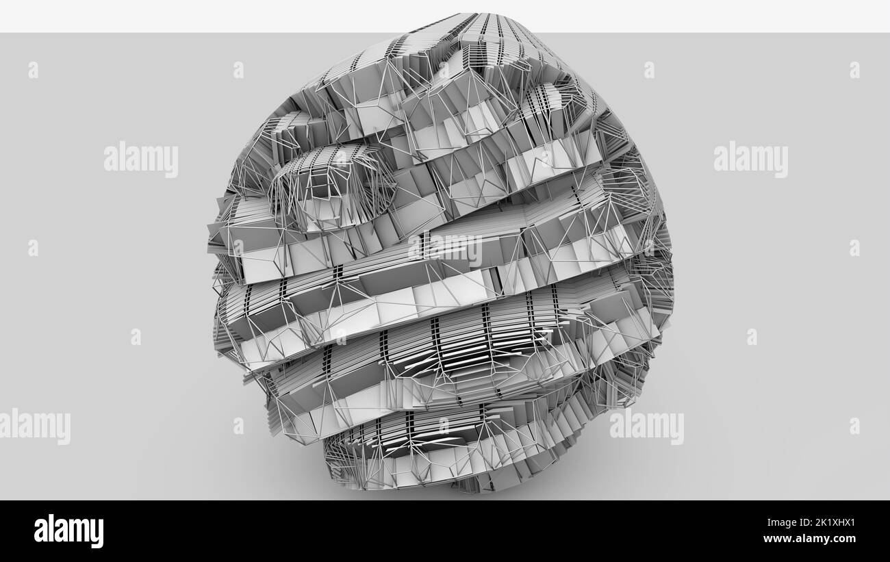 A 3D Illustration of reinforced concrete which is a popular building ...