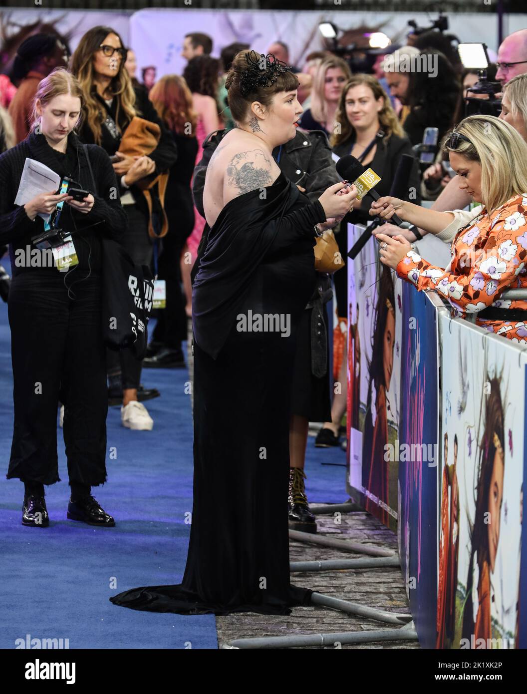 Lena Dunham seen attending the UK premiere of Catherine Called Birdy at ...