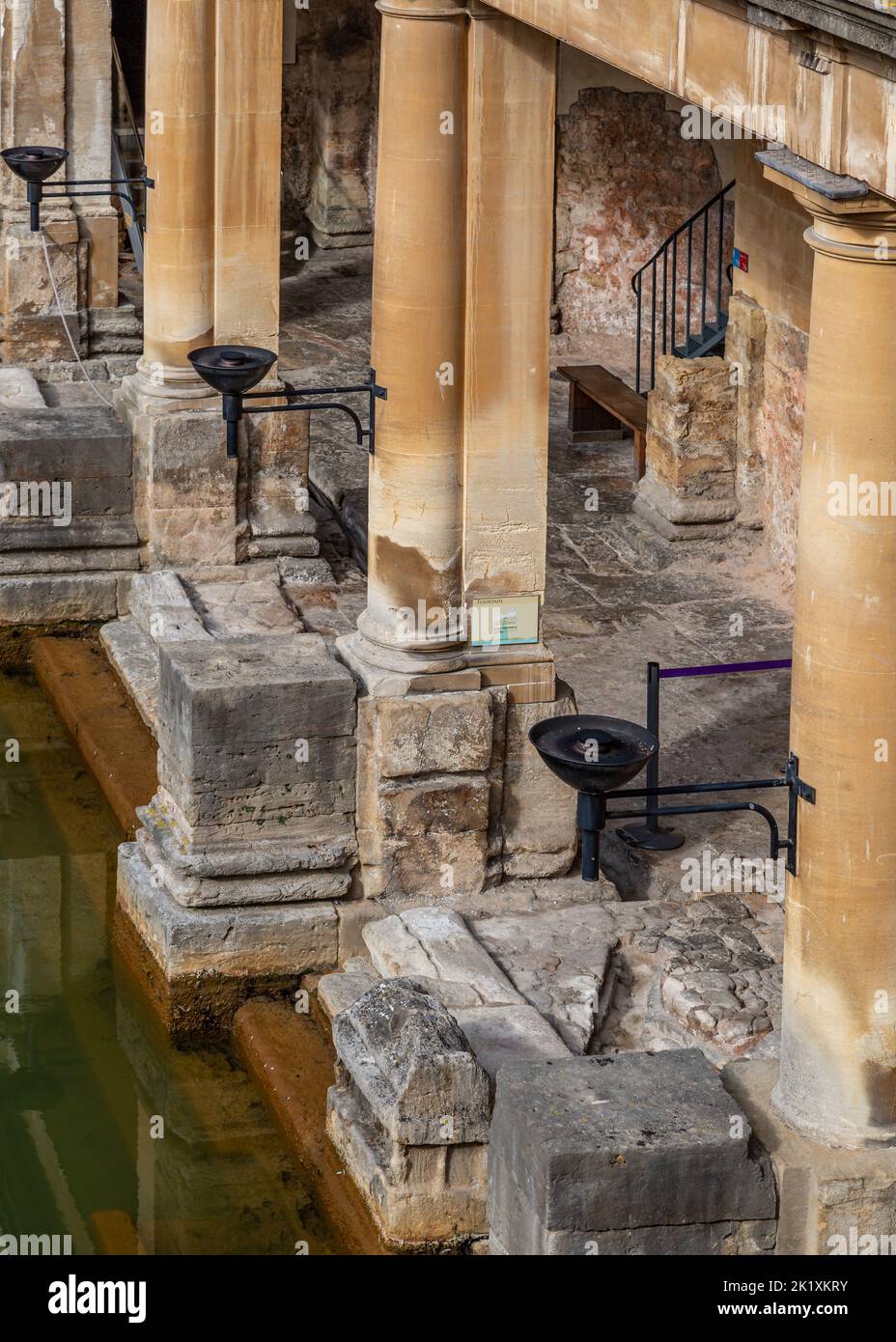 The historic wonder of The Roman Baths in Bath, Somerset, England Stock ...
