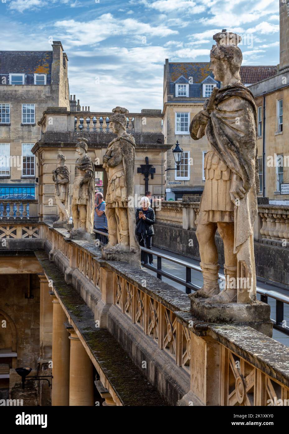 The historic wonder of The Roman Baths in Bath, Somerset, England Stock ...