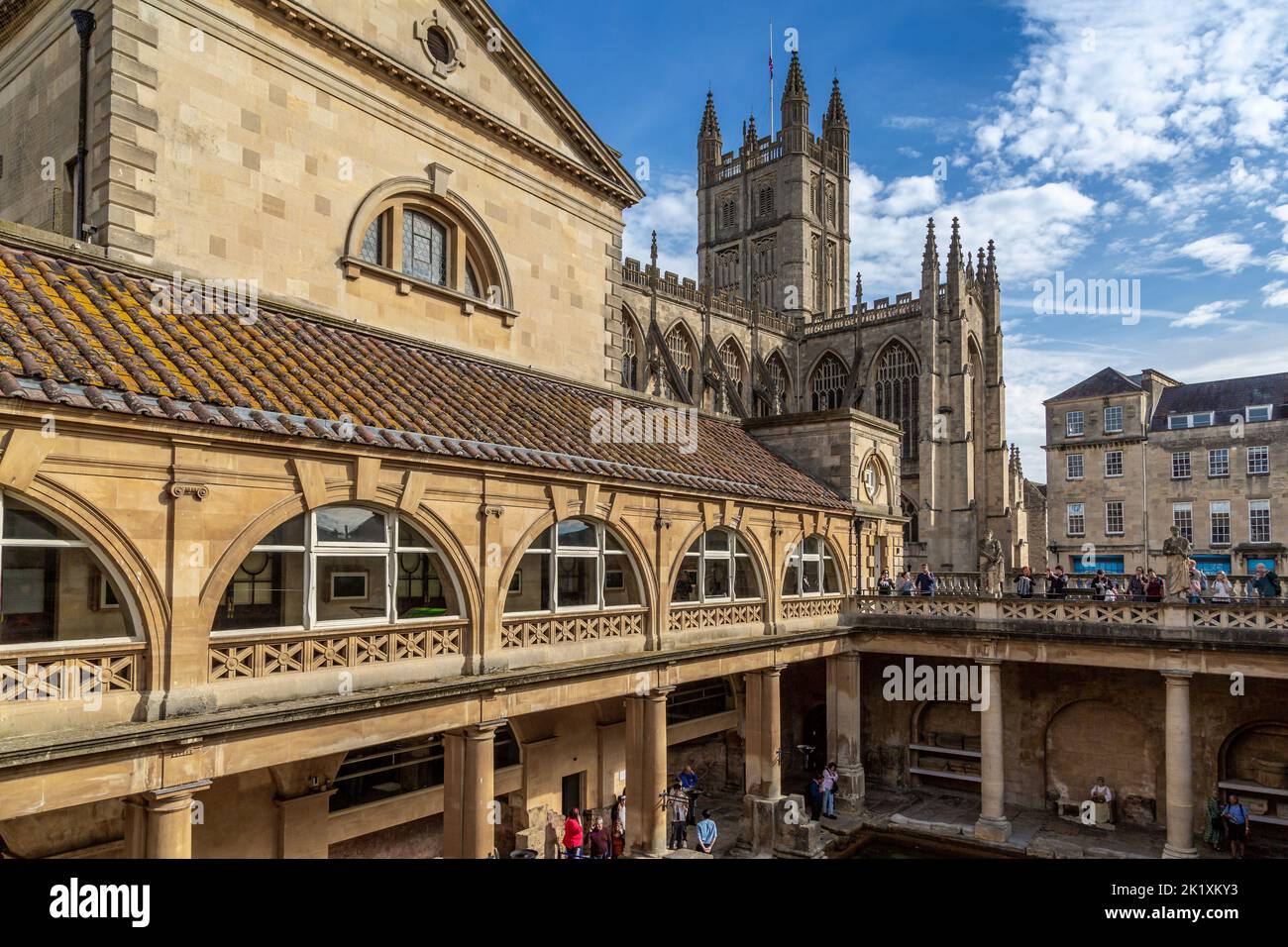 The historic wonder of The Roman Baths in Bath, Somerset, England Stock ...