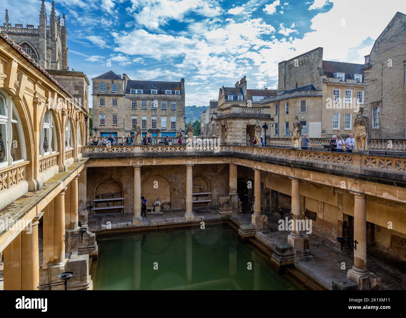The historic wonder of The Roman Baths in Bath, Somerset, England Stock ...