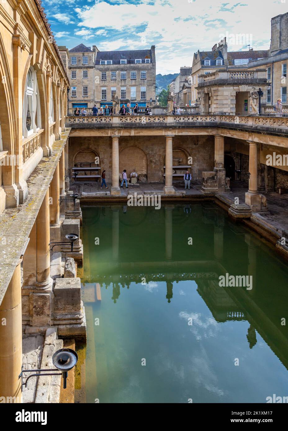 The historic wonder of The Roman Baths in Bath, Somerset, England Stock ...