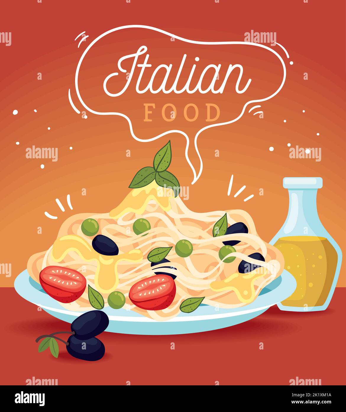 italian food lettering Stock Vector Image & Art - Alamy