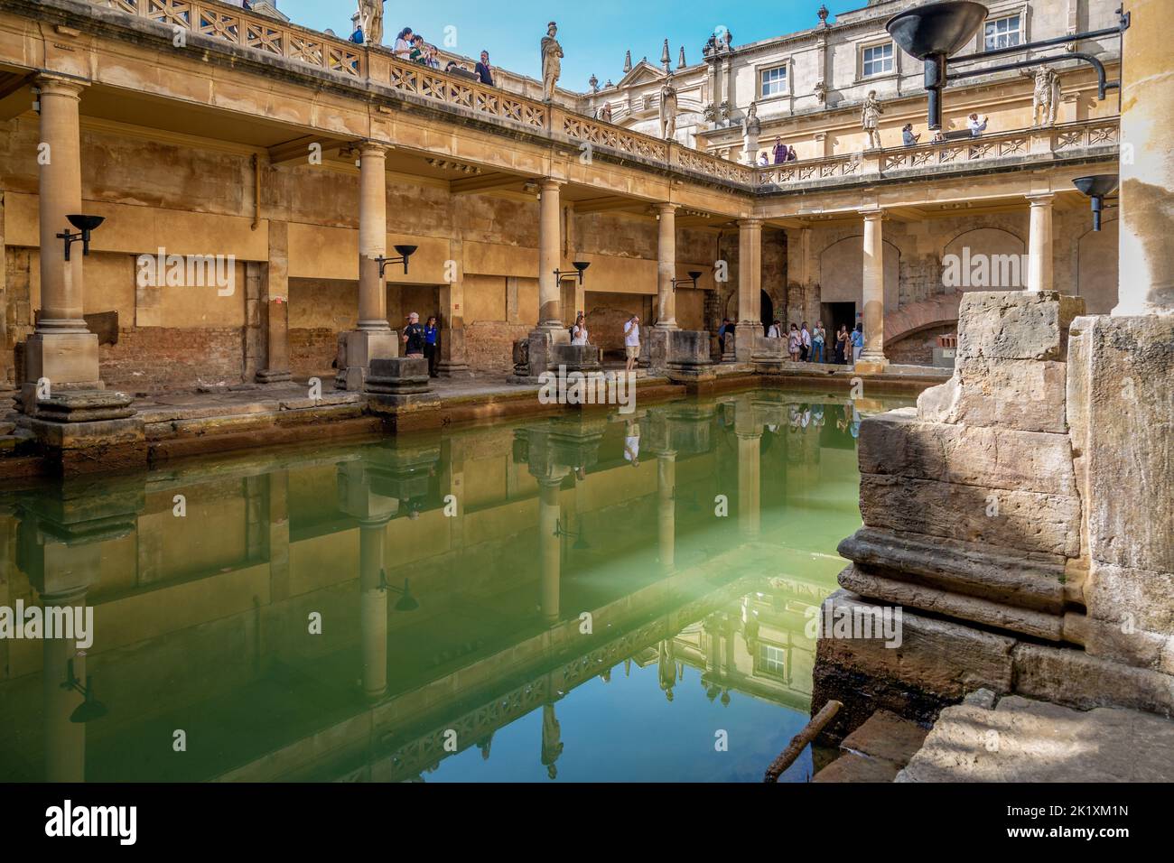 The historic wonder of The Roman Baths in Bath, Somerset, England Stock ...