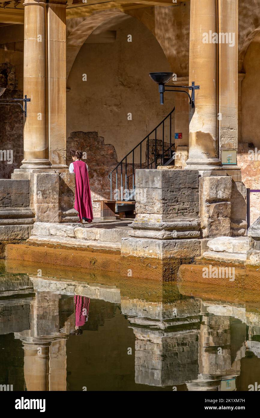 The historic wonder of The Roman Baths in Bath, Somerset, England Stock ...