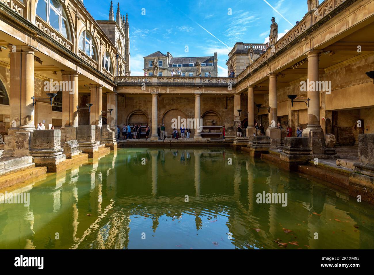 The historic wonder of The Roman Baths in Bath, Somerset, England Stock ...