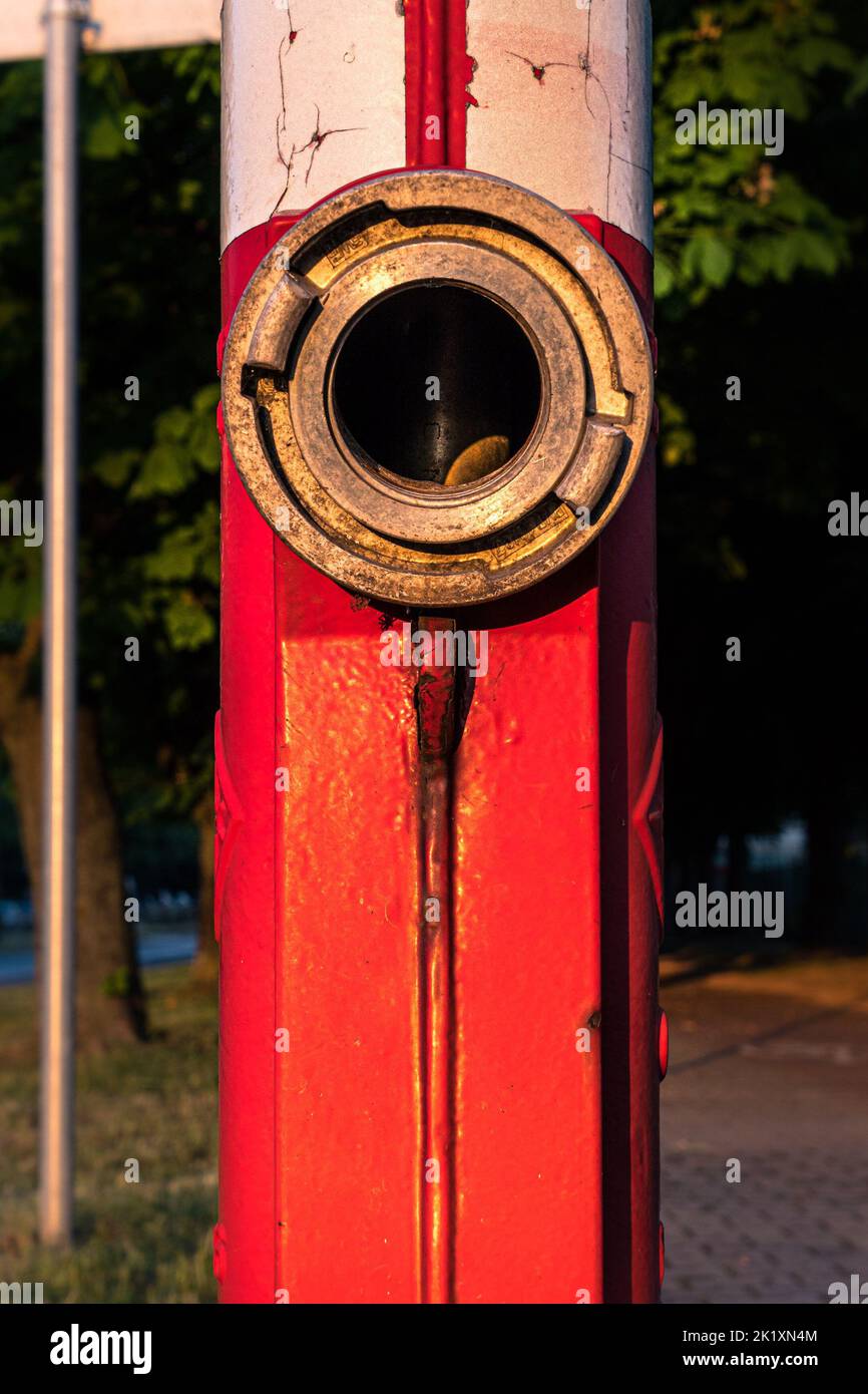 Detail shot of a fire hydrant Stock Photo - Alamy