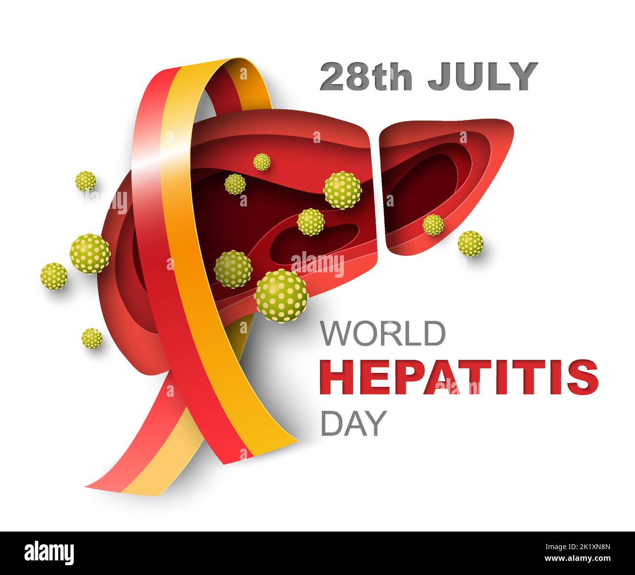 World hepatitis day awareness Cut Out Stock Images & Pictures - Alamy