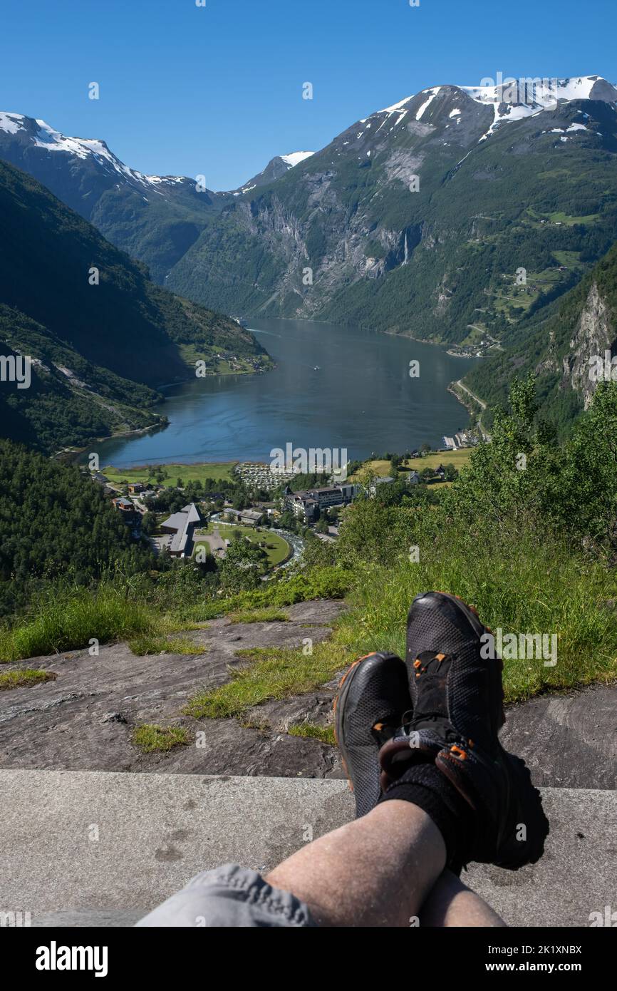 Wonderful landscapes in Norway. Vestland. Beautiful scenery of ...