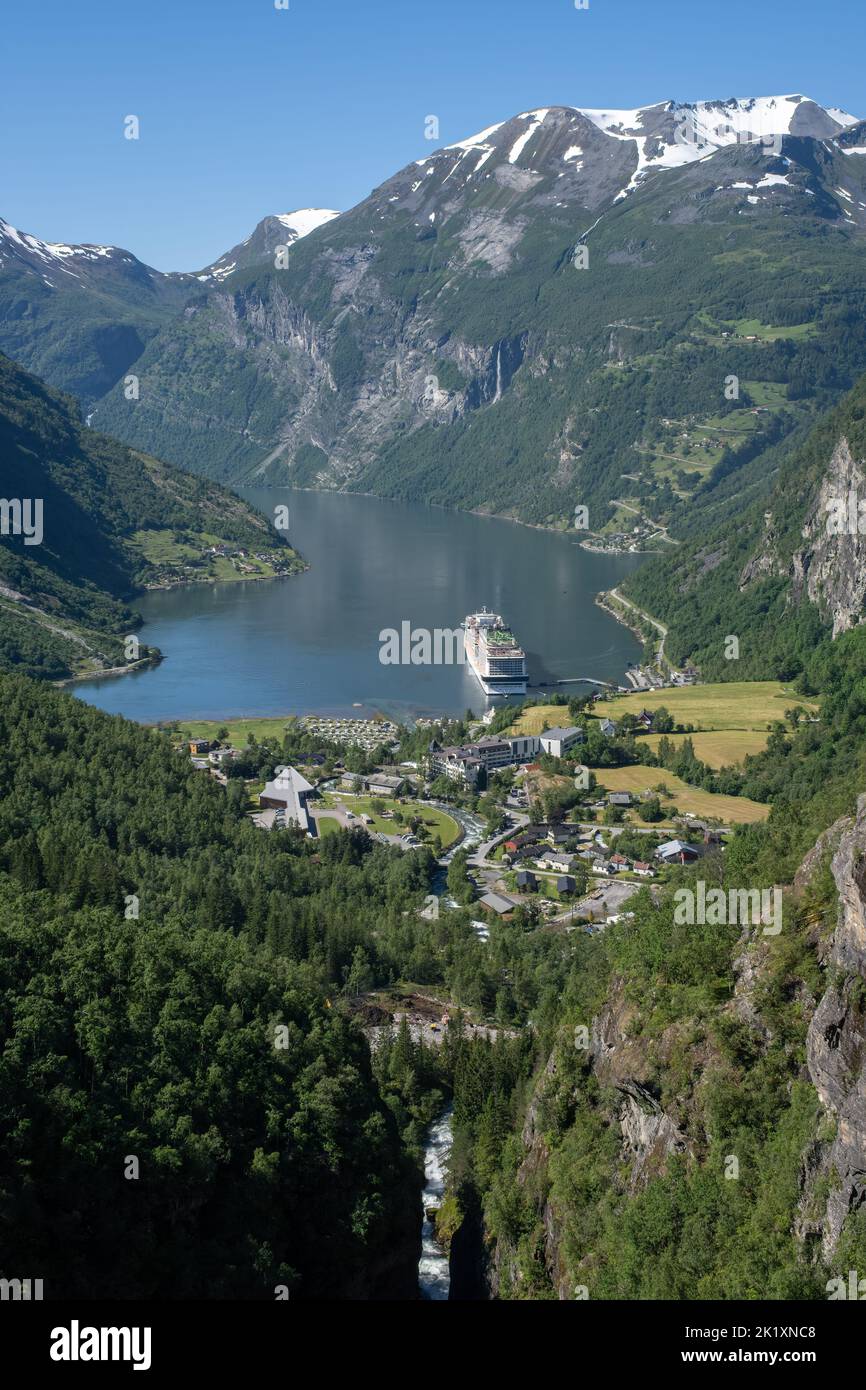 Wonderful landscapes in Norway. Vestland. Beautiful scenery of ...