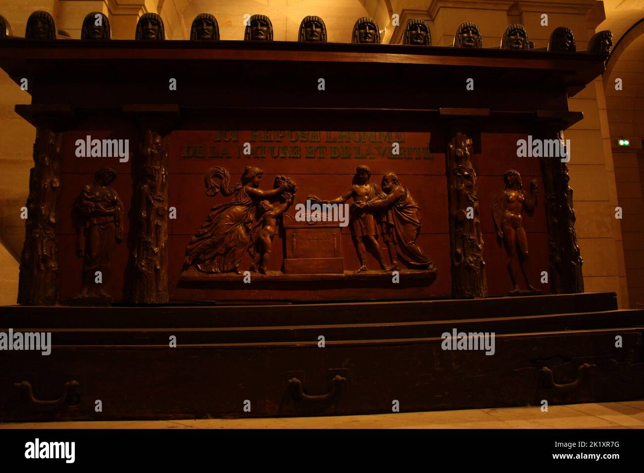 The Tomb of Jean-Jacques Rousseau Stock Photo - Alamy