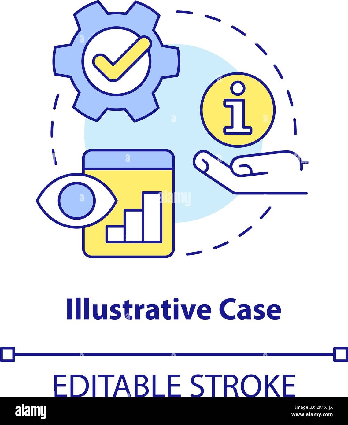 Illustrative case concept icon Stock Vector Image & Art - Alamy